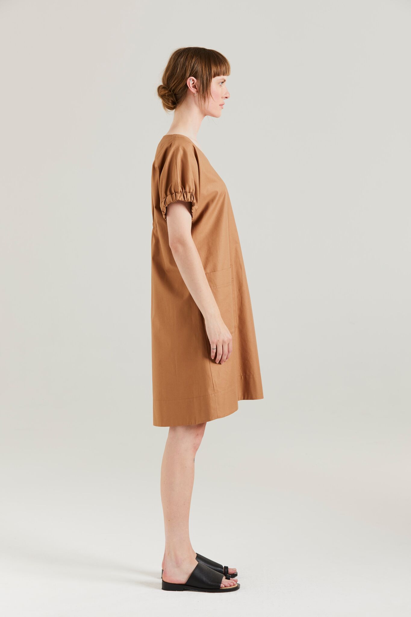 Poplin Dress – Tobacco | Notion