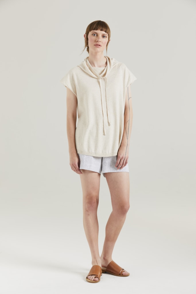 Kiri Drawstring Top – Champagne - Notion